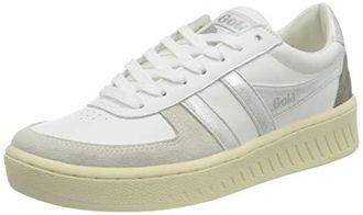 Gola Femme Grandslam Metallic Sneaker, Blanc Argent, 37 EU