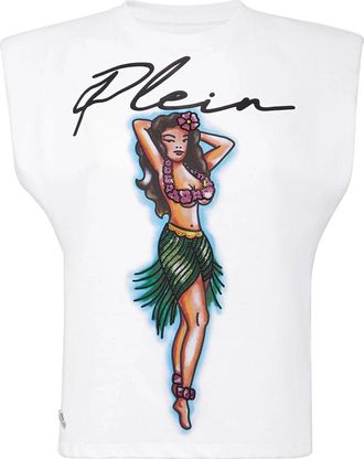 Philipp Plein Damen, Oberteile, Wei&szlig;, SGr&ouml;&szlig;e