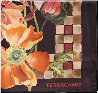 Ferragamo Femme, Accessoires, Multicolore, Taille: ONE Size Foulard en soie