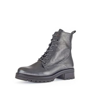 Gabor Damen Schn&uuml;rstiefeletten, Frauen Stiefeletten,rei&szlig;verschluss,Stiefel,Bootee,Booties,halbstiefel,antiksilber(Micro),42.5 EU / 8.5 UK