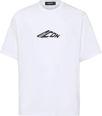 Dsquared2 Homme, Tops, Blanc, Taille: S Icon T-Shirt