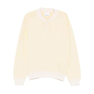 Isabel Marant Sweatshirt mit Kragen und gesticktem Logo - - Sweatshirts & Hoodies - Herren - Gelb - L