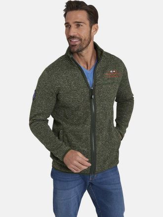 Jan Vanderstorm Sweatjacke KOLMUND mit Zick-Zack-Muster