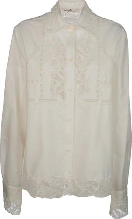 Ermanno Scervino Femme, Blouses et Chemises, Blanc, Taille: 40 FR Chemises
