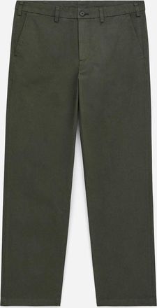 Arket Gerade Geschnittene Chino Aus Baumwolle -Gr&uuml;n