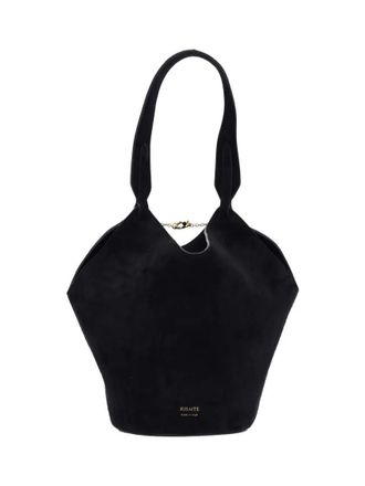 Khaite Shopper & Totes - Lotus Bag In Black Calfskin Front - Gr. unisize - in Schwarz - f&uuml;r Damen