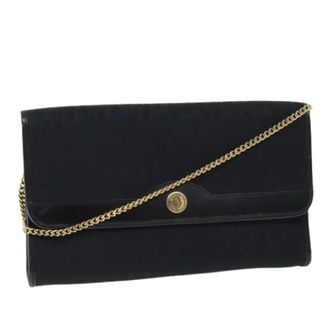Dior Sac bandouli&egrave;re en toile Trotter Vintage Pre-owned - Femme - Pre-owned - Noir - Taille: ONE Size