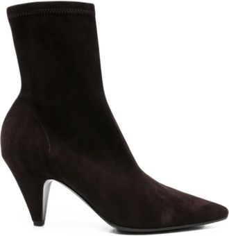 Del Carlo DEL Carlo - Tronchetto Kid Stretch - Femme - Chaussures - Brun - Taille: 37 EU