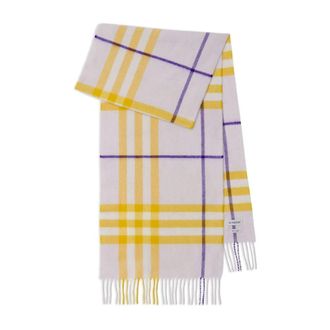 Burberry Lila kariertes Kaschmirschal - - Accessories - Damen - Mehrfarbig - ONE SIZE