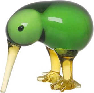 Hemobllo Kristallvogelstatue Gr&uuml;n Glas Robust Wasserfest f&uuml;r Wohnzimmer Tisch Dekoration Innen Au&szlig;en Auto Zubeh&ouml;r