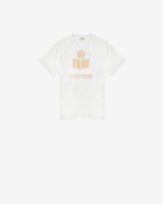 Isabel Marant T-shirt Zewel En Lin - Femme - Blanc-dor&eacute; - Taillexs - Marant &Eacute;toile
