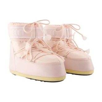 Moon Boot Womens Icon Low Ankle Boots - Moon Synthetic Pink Shoes Ankle-Boots