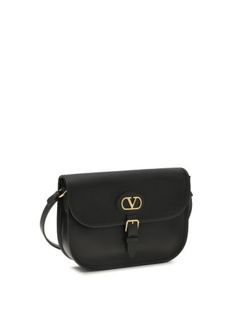 Valentino Garavani Mens Antibes Shoulder Bag Nero Calf Leather Bos Taurus