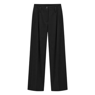 Tela Stoffhose mit weitem Bein - - Trousers - Damen - Schwarzk - S