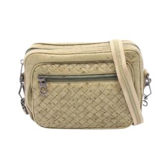 Bottega Veneta Pre-owned Intrecciato Leder Schultertasche - - Pre-owned - Damen - Beige - ONE SIZE