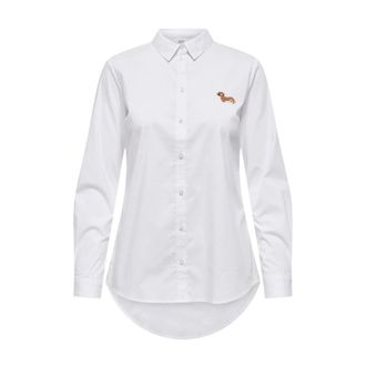 Jacqueline de Yong Jacqueline de Yong, Femme, Blouses et Chemises, Beige, Taille: 46 FR Classic Long Sleeve Button-Up Shirt