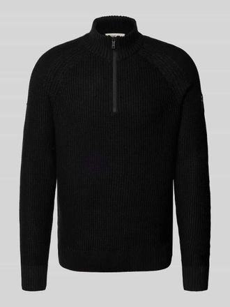Tom Tailor Denim Regular Fit Troyer mit Raglan&auml;rmeln
