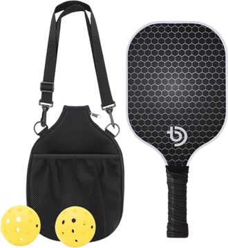 Generico Gurkenschl&auml;ger aus Kohlefaser, Set aus Gurkenkugeln aus Kohlefaser, Gurkenkelle mit Tasche, leichter Gurkenschl&auml;ger, Set mit Gurkenkugeln mit D-Kern