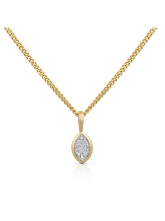 Orolino Halskette Gold 585 mit 6 nat&uuml;rlichen Brillanten zus. 0,03ct