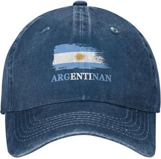 Generic Casquette De Sport,Brossez Le Drapeau Argentin,Légère Casquette Trucker Mode Snapback Hat pour Homme Randonnée Badminton