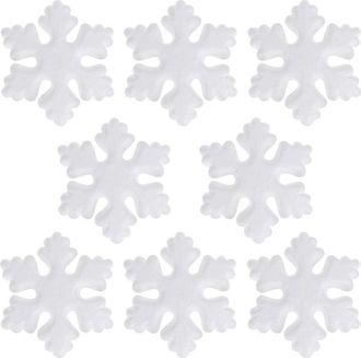 Amosfun Schaum Schneeflocken Deko Kreative Weihnachtsdekoration F&uuml;R Fenster Sofa Tisch Und Zuhause Festliche Styropor Schneesterne F&uuml;R Weihnachtsfeier