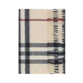 Burberry Homme, Accessoires, Beige, Taille: ONE Size &Eacute;charpe en cachemire &agrave; motif Giant Check