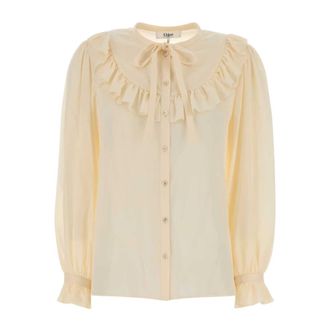 Chlo&eacute; Seidenbluse - - Blouses & Shirts - Damen - Gelb - M