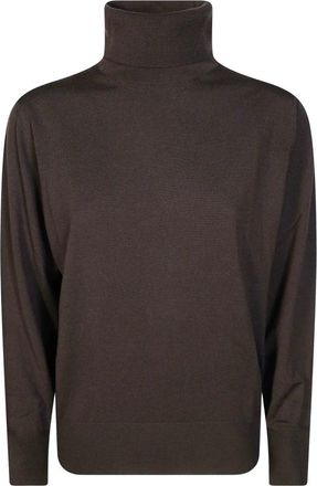 Incotex Femme, Pulls, Brun, Taille: 38 FR Polo Maglia