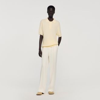 Sandro Poloshirt in Waffel-Optik