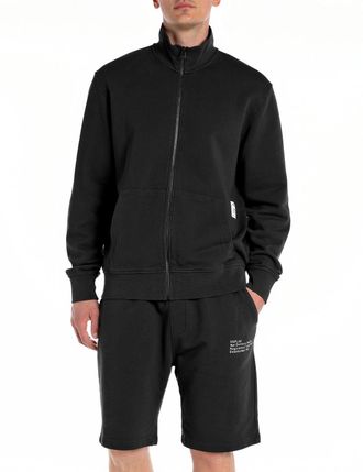 Replay Herren Sweatjacke aus Baumwolle, Black 098 (Schwarz), S
