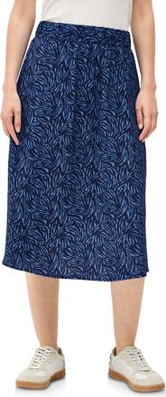 Cecil Damen B361760 Gemusterter Rock, Urban Navy Blue, XXL