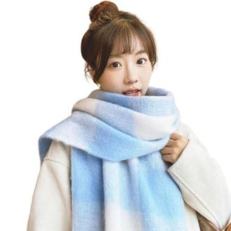 Generic QXDZSW Automne et Hiver Plaid &Eacute;charpe Femme Chaud R&eacute;tro Imitation Cachemire Frange Ch&acirc;le Femme, 10, 200-30cm