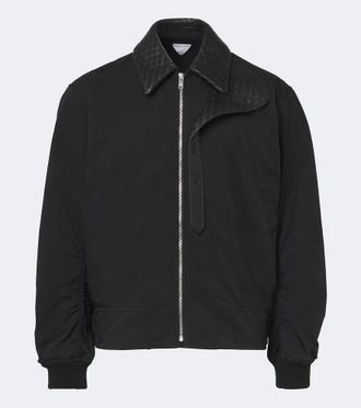 Bottega Veneta Blouson en serg&eacute; &agrave; d&eacute;tail Intrecciato