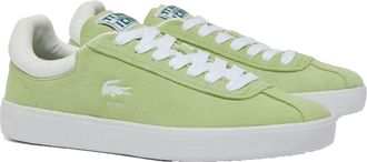 Lacoste Baseshot Sneaker f&uuml;r Damen, Wildleder (Gr&uuml;n/Wei&szlig;)