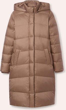 Walbusch Steppjacke Damen Langer warmer Mantel mit Echtdaune Stehkragen, wasserabweisend, w&auml;rmend