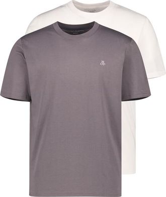 Marc O'Polo Herren T-Shirts grau Baumwolle