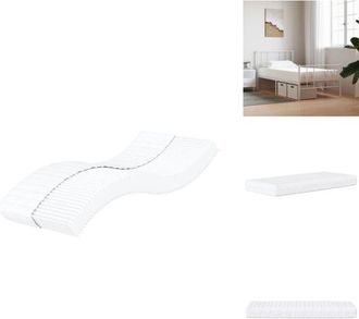 vidaXL Schaumstoffmatratze für Kinder Weiß 80x160 cm Härtegrad H2 H3 - Schaumstoffmatratze - Schaumstoffmatratzen - Matratze - Einzelmatratze