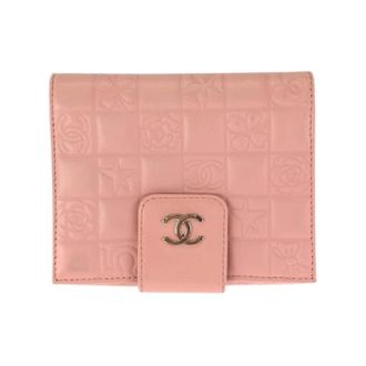 Chanel Pre-owned Vintage Icon Lammleder Kompaktb&ouml;rse - - Pre-owned - Damen - Rosa - ONE SIZE