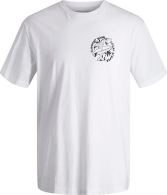 Jack & Jones Wei&szlig;es T-Shirt mit kurzen &Auml;rmeln Modell 12200455 - - Tops - Herren - Wei&szlig; - S