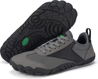 Saguaro Barfu&szlig;schuhe Herren Leicht Barfussschuhe Damen Barfu&szlig; Sneaker Atmungsaktiv rutschfest Barefoot Shoes mit Breite Zehenbox, Grau, 40 EU