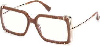 Max Mara unisex, Accessoires, Jaune, Taille: 55 MM Mm5155-B Optical Frame