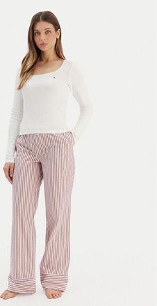 Tommy Hilfiger Pyjama UW0UW06143 Écru Regular Fit