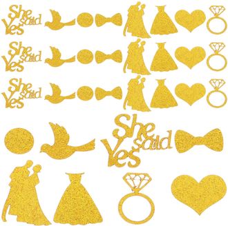 Angoily 1 Beutel Buntes Papierkonfetti f&uuml;r Hochzeiten Tischkonfetti mit Hochzeitsmotiven Dekoratives Konfetti f&uuml;r Feiern und Partys