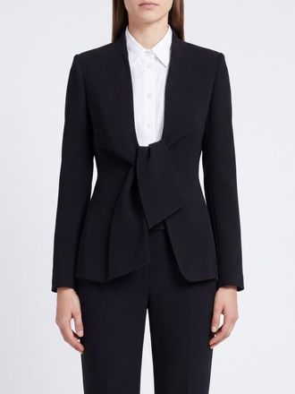 Max Mara Kurz geschnittener Slim-Fit-Blazer aus Cady mit Bindeband