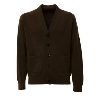 FILIPPO DE LAURENTIIS Milano Rib Cardigan - - Knitwear - Herren - Braun - 3XL