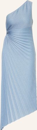 Vera Mont V By Vera Mont Cocktailkleid Mit Plissees Und Glitzergarn blau