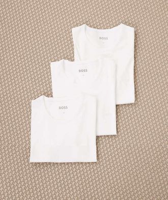 Boss Orange by Hugo Boss BOSS Bodywear - 3er-Pack T-Shirts in Wei&szlig;