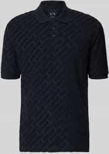 A|X Armani Exchange Slim Fit Poloshirt mit Logo-Muster