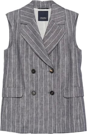Max Mara Femme, Vestes, Gris, Taille: 40 FR Gilet