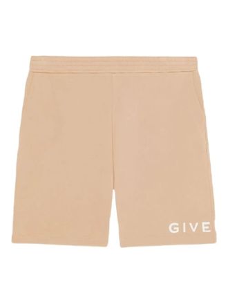 Givenchy Stretchbund-Shorts mit Logo-Stickerei - 280 BEIGE